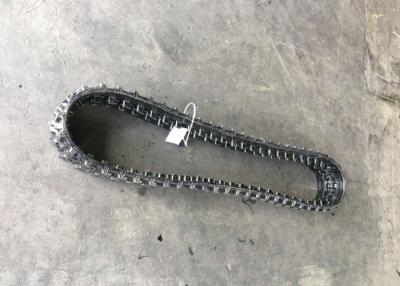 China Black  Lightweight Rubber Tracks , Indoor Mini Crawler Tracks Low Noise Top Quality for sale