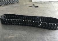 China Black  Lightweight Rubber Tracks , Indoor Mini Crawler Tracks Low Noise Top Quality for sale