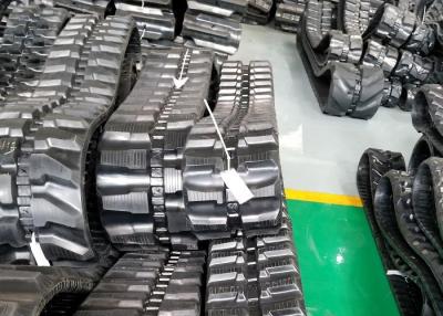 China Black Excavator Rubber Tracks 250mm Width For Kubota Kc50 / Tanaka Dc202 for sale