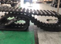 China 600 * 100 * 80mm Dumper Rubber Tracks for sale