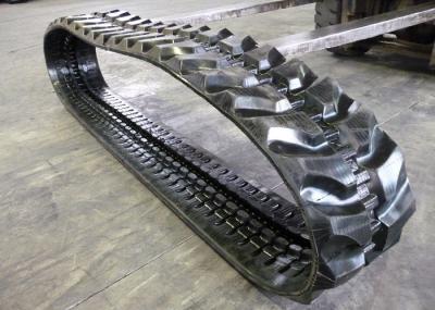 China 300x53x80K Kubota Replacement Black Rubber Tracks For Mini Construction Machinery for sale