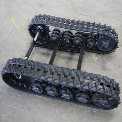 China Size Adjustable Rubber Track Undercarriage 1020 * 800 * 290mm For Small Machine for sale