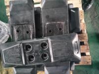 China Easy Attaching Excavator Rubber Pads 154-450C Pitch 154mm Double Roles for sale