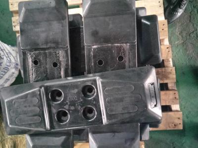 China Easy Attaching Excavator Rubber Pads 154-450C Pitch 154mm Double Roles for sale