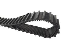 China Black Toy Rubber Tracks Width 96 Pitch 12.55 Links 50 For Robot / Wheelchair for sale