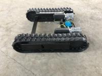 China Adjustable Size Rubber Track Undercarriage Chassis For Small Machine Black Color for sale