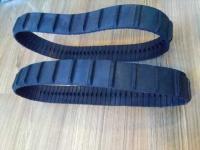 China 60mm Wide Robot Rubber Tracks Length 1080mm Black Color for sale