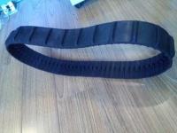 China 60mm Wide Robot Rubber Tracks Length 1080mm Black Color for sale