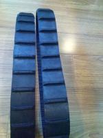 China 60mm Wide Robot Rubber Tracks Length 1080mm Black Color for sale