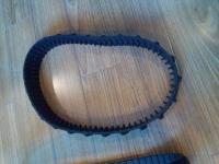 China 60mm Wide Robot Rubber Tracks Length 1080mm Black Color for sale