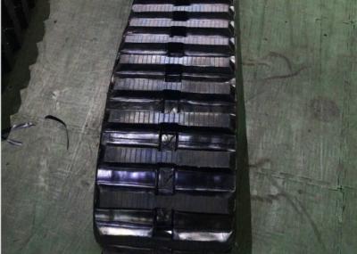 China 56 Links 280mm Wide Excavator Rubber Tracks Jointless Black Color for sale