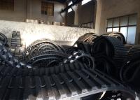 China 150mm Pitch Large Dumper Rubber Tracks Continuous 800mm Wide for sale