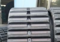 China Black Width 700mm Dumper Rubber Track 125mm Pitch 78 Link for sale