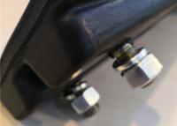 China 445mm Long Excavator Bolt On Rubber Track Pads 124mm Wide for sale