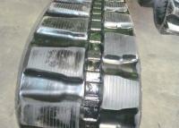 China Width 400mm Excavator Rubber Tracks With 74 Links Black Color for sale