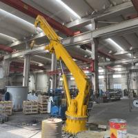 China 0.5t 15m Hydraulic Telescopic Boom Provision Crane for Ship Marine Deck Crane for sale