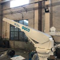 China 2T 5m Telescopic Boom Marine Crane for Yacht Dinghy Handling 360 Rotation for sale
