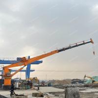 China 5T 37M Telescopic Boom Offshore Crane Hydraulic Luffing 360 Rotation AHC for sale