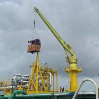 China API 2C 1.5T 10M Offshore Pedestal Mounted Stiff Boom Crane for Platform Handling for sale