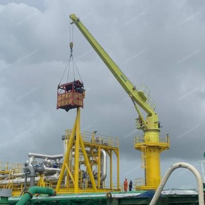 China API 2C 1.5T 10M Offshore Pedestal Mounted Stiff Boom Crane for Platform Handling for sale