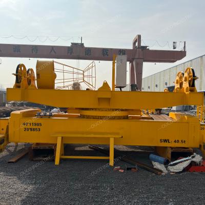 China 40T Hydraulic Telescopic Spreader for 20ft 40ft Container Handling ISO Crane for sale