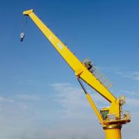 China OUCO Stiff Boom Electric Hydraulic Marine Crane 5t 10m Max Working Radius 380V 50Hz for sale