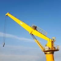 China OUCO Stiff Boom Electric Hydraulic Marine Crane 5t 10m Max Working Radius 380V 50Hz for sale