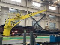 China OUCO 2t 15m Stiff Boom Electric Hydraulic Marine Crane for Yacht with CE Certificate for sale