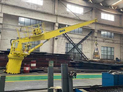 China OUCO 2t 15m Stiff Boom Electric Hydraulic Marine Crane for Yacht with CE Certificate for sale