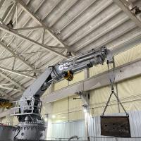 China OUCO Pedestal Type Offshore Telescopic Folding Boom Crane Customized for sale