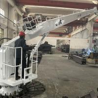 China 1.5T10M White Palfinger Stiff Boom Crane Passed Load Test for sale