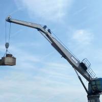 China Electro-Hydraulic Knuckle Boom Marine Davit Crane 1T 10M for Cargo Ship for sale