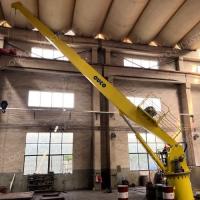 China OUCO 2t 15m Stiff Boom Electric Hydraulic Marine Crane for Yacht with CE Certificate for sale