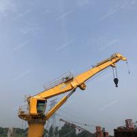 China Telescopic Marine Deck Crane 1 - 20t For Heavy Duty Lifting Loading On Ship Deck for sale