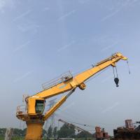 China Telescopic Marine Deck Crane 1 - 20t For Heavy Duty Lifting Loading On Ship Deck for sale