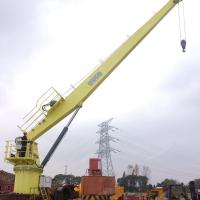 China Heavy Duty Marine Deck Crane Carbon Steel 15m Working Radius CE ISO for sale