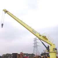 China Heavy Duty Marine Deck Crane Carbon Steel 15m Working Radius CE ISO for sale