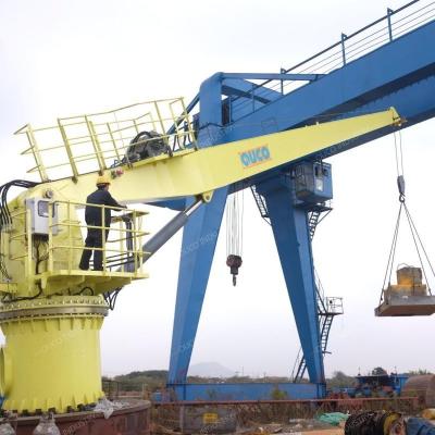 China Heavy Duty Marine Deck Crane Carbon Steel 15m Working Radius CE ISO for sale