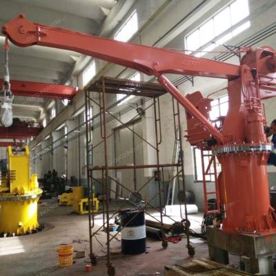China Marine Stiff Boom Crane for Cargo Lifting Sea State Level 4-6 1 Year Warranty for sale