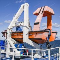 China A Type Rescue Boat Davit With Hydraulic Winch For Fast Launching for sale