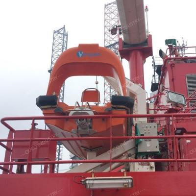 China A Type Rescue Boat Davit With Hydraulic Winch For Fast Launching for sale