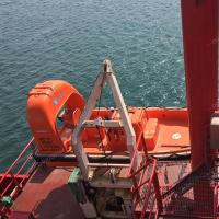 China A Type Rescue Boat Davit With Hydraulic Winch For Fast Launching for sale