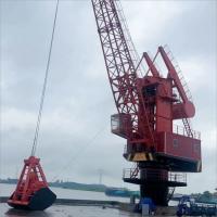 China Fixed Type Port Cargo Crane 360 Degree Slewing Harbor Pedestal Crane 10t 16m for sale
