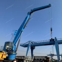 China 8 Ton Low Temperature Resistant Knuckle Boom Offshore Crane 16M Working Radius for sale
