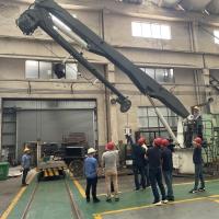 China 2.85T 14M Knuckle Boom Marine Loader Crane CCS Certified for Extreme Cold for sale
