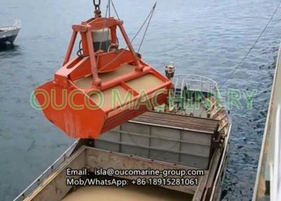 China Electric Hydraulic Clamshell Grab Bucket 12 Cubic Cargo Bulk Grab 380V 50Hz for sale