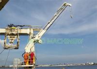 China 2.5 Ton Marine Folding Jib Crane Steel Structures 360 Degree Continually Rotary for sale