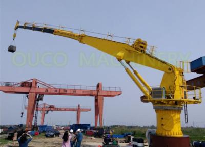 China 40t Telescopic Boom Crane ABS Certified Hydraulic Marine Crane 3t40m for sale