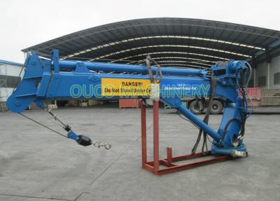 China Fixed Telescoping Boom Crane 7T 10M Hydraulic Deck Crane Customized Simple Design Easy Maintenance for sale