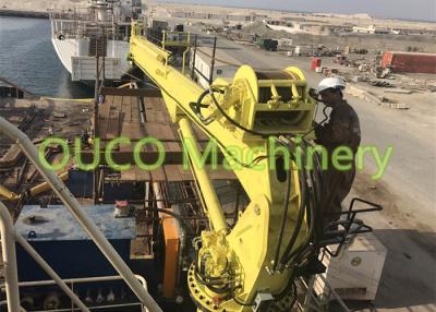 China 1.5t Marine Telescopic Hydraulic Crane 14m Working Radius 30m/min Hoisting Speed for sale